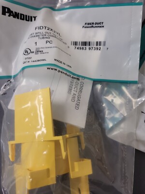 Panduit FIDT2X2YL 1-Port Raceway Spillout, Yellow | eBay