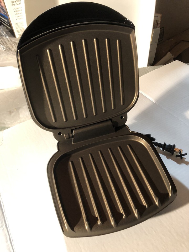 George Foreman Grill 2-Serving Grill & Panini Copper Infused Coating ...