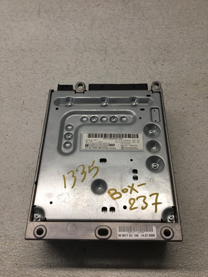 08-17 Mercedes W211 E350 SL550 Amplifier Amp Harman/Becker A2118709690 ...