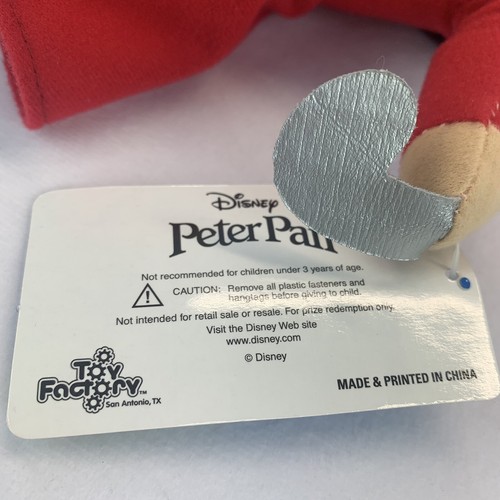 Disney Toy Factory Captain Hook Plush Stuffed Doll Peter Pan Villain ...