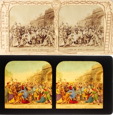 The Life Of Jesus Religion Jerusalem, Stereo Photo Diorama Albumin ...