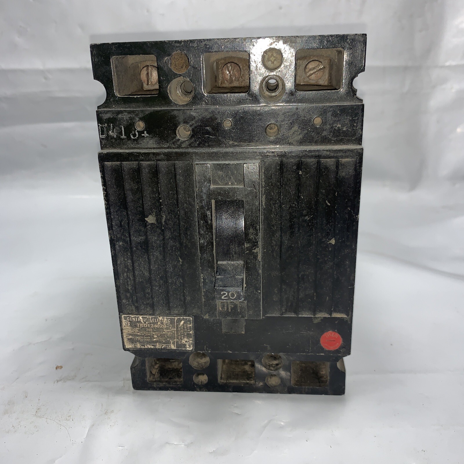 GENERAL ELECTRIC BREAKER 480VAC 20AMPS 3POLE TED134029 MAIN BREAKER | eBay