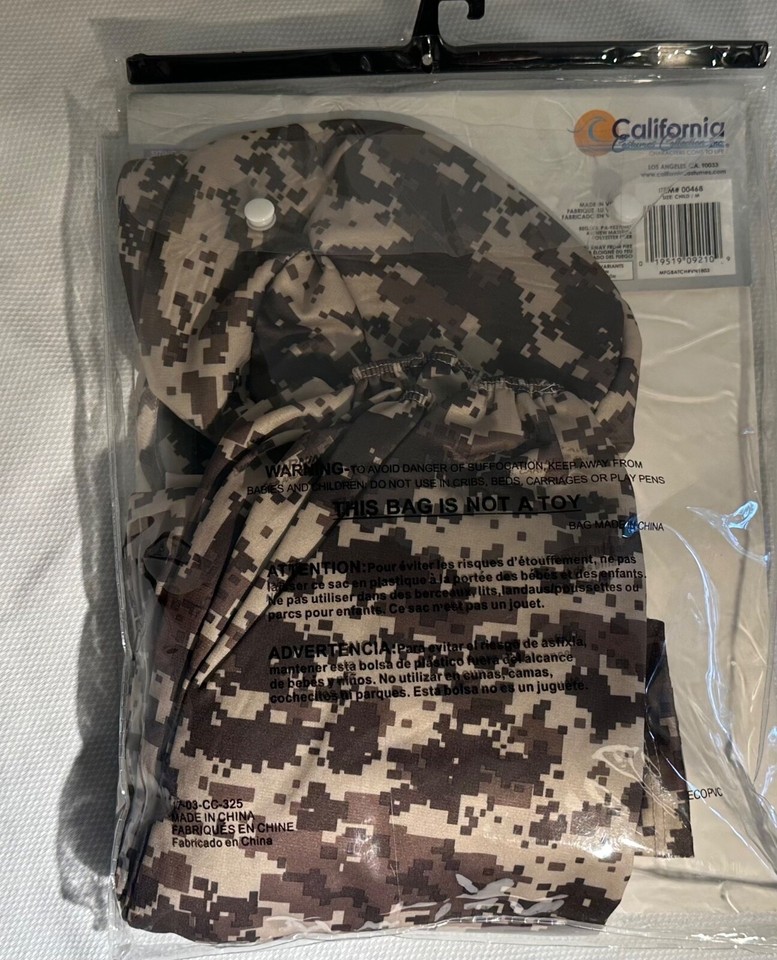 Boys Soldier Military Halloween Costume Size M 8-10 EUC | eBay