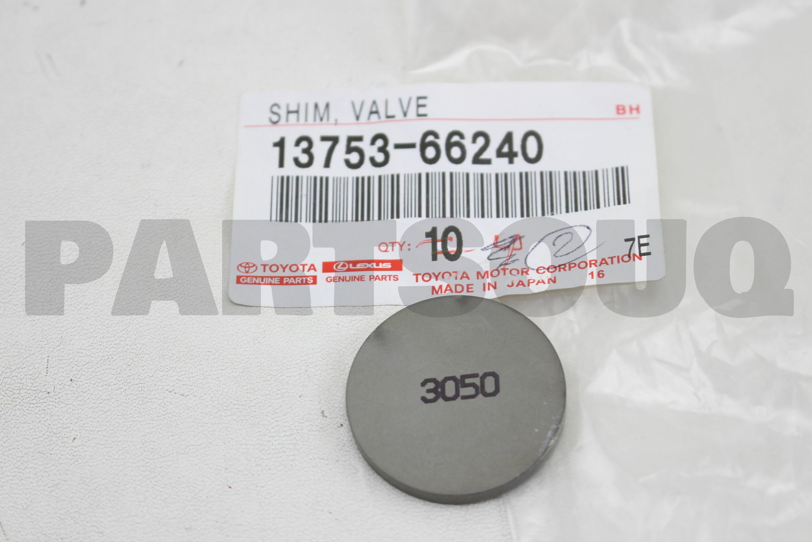1375366240 Genuine Toyota SHIM, VALVE ADJUSTING 13753-66240 | eBay