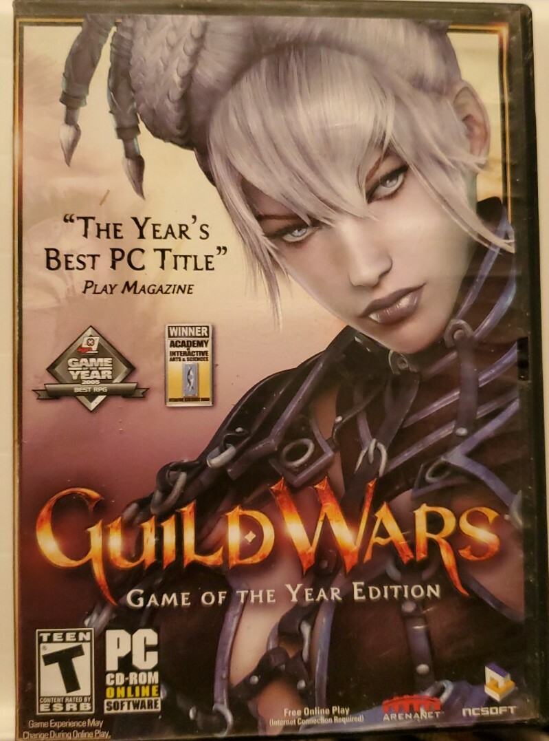 Guild Wars 2005 PC CD ROM FREE ONLINE PLAY TEEN ARENANET NCSOFT 892566000507| eBay