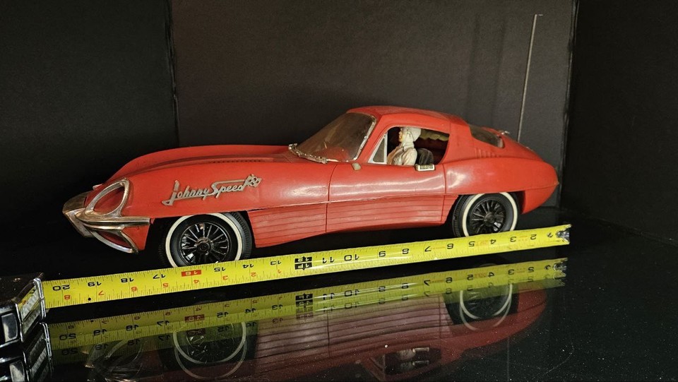 Vintage Johnny Speed Red Plastic Toy Car with Driver 002 | eBay