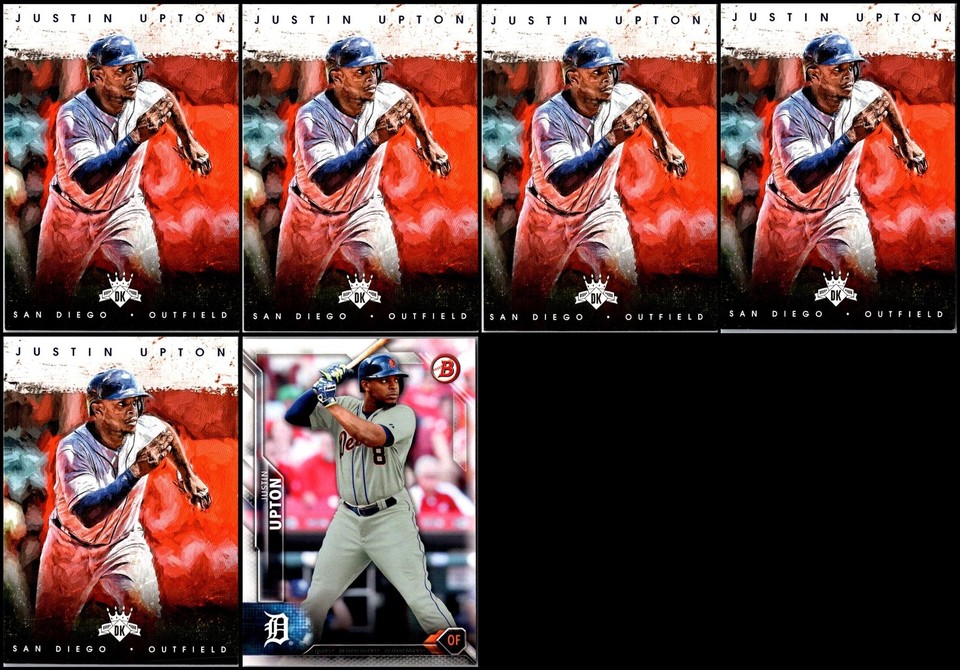 2016 Justin Upton (18) Card Lot - Running Low – Final Chance to Order ...