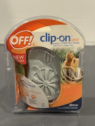 Off! Clip-On Mosquito Repellent Fan Battery Operated 12 Hour 1 Refill ...