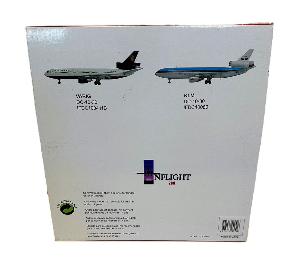 Inflight IFDC100711 Western Airlines Douglas DC-10-30 N821L Diecast 1/ ...