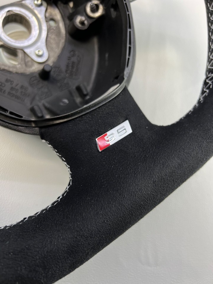 AUDI A5 S5 RS5 Steering Wheel FLAT BOTTOM Full Reshaped Steering wheel ...