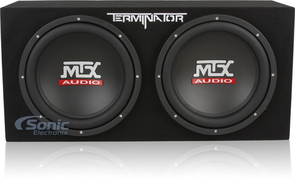 MTX Audio 12" Dual Terminator Car Audio Subwoofer Package+Amplifier+Amp ...