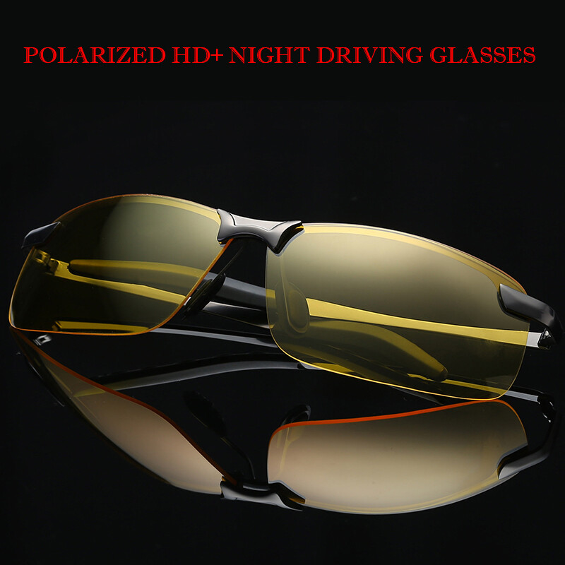 HD Polarized Day & Night Vision glasses for Men Women Driving Aviator ...