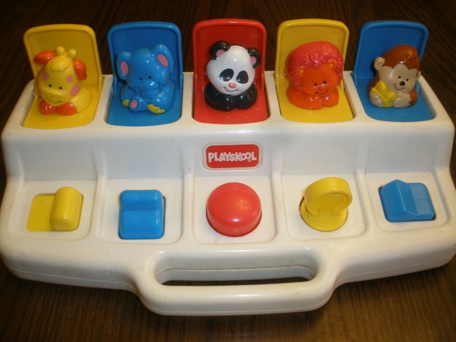 Playskool Vintage Pop Up Animals Play Toy see description | eBay