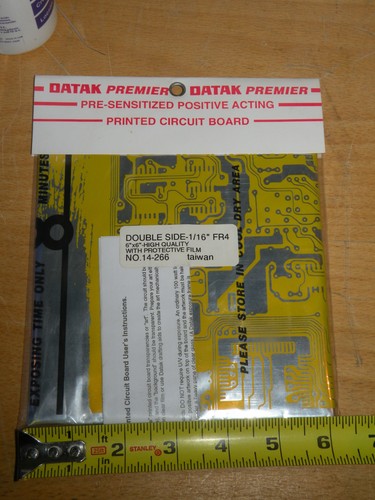 Datak 14-266 Premier Single-Sided Pre-Sensitized Circuit Board 6"x6 ...
