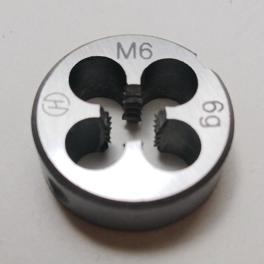 US Stock New HSS 6mm x 1.0 Metric Die Right Hand Thread M6 x 1mm Pitch ...