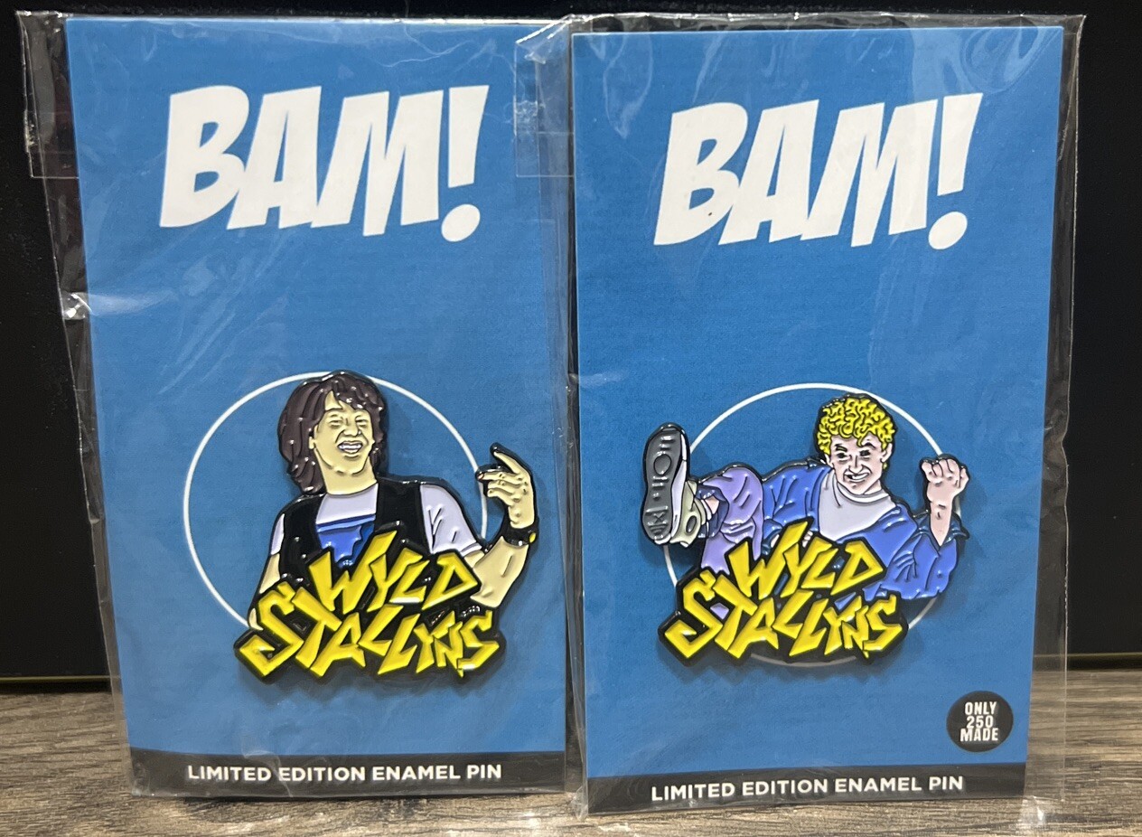 Pair Of Bam! Box LE Pins Bill and Ted's Excellent Adventure Wyld ...