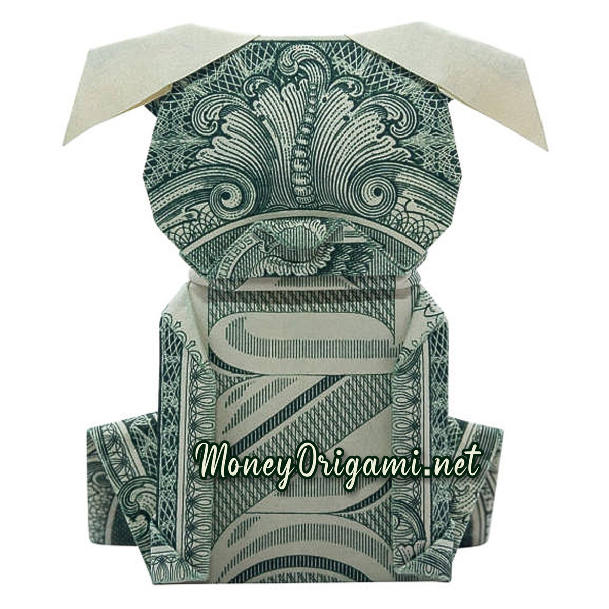 Easy Origami Dollar Bill Dog Dollar Origami PUPPY Dog Made With REAL