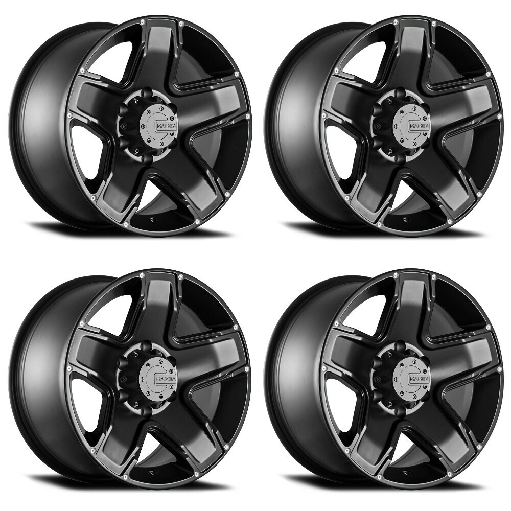 Set 4 16" Mamba 585B M13 16x8 Wheels 6x4.50 +13mm | eBay