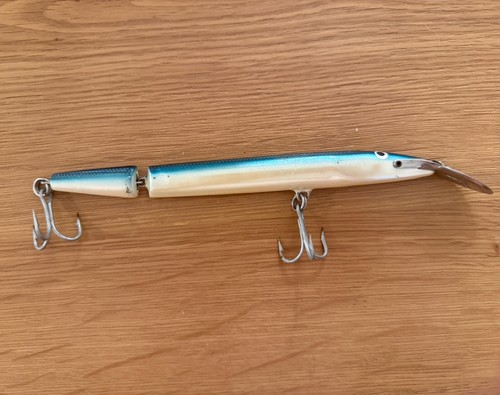 Rapala Lure Sliver Blue Silver Vintage Used Jointed Minnow Finland 8 ...