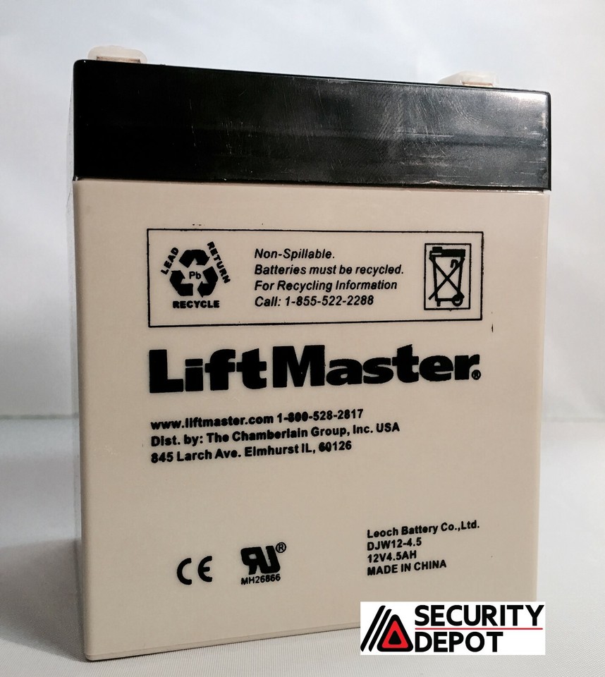LiftMaster 485LM / Chamberlain 4228 Replacement Battery 12v 4.5AH ...