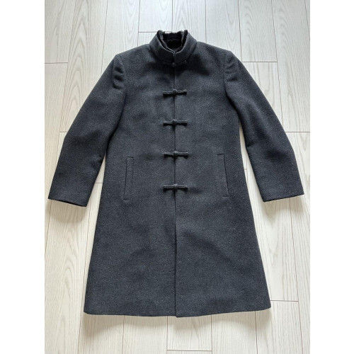 Shanghai Tang Cheongsam Ring Jacket dark gray wool polyester USED A692 ...