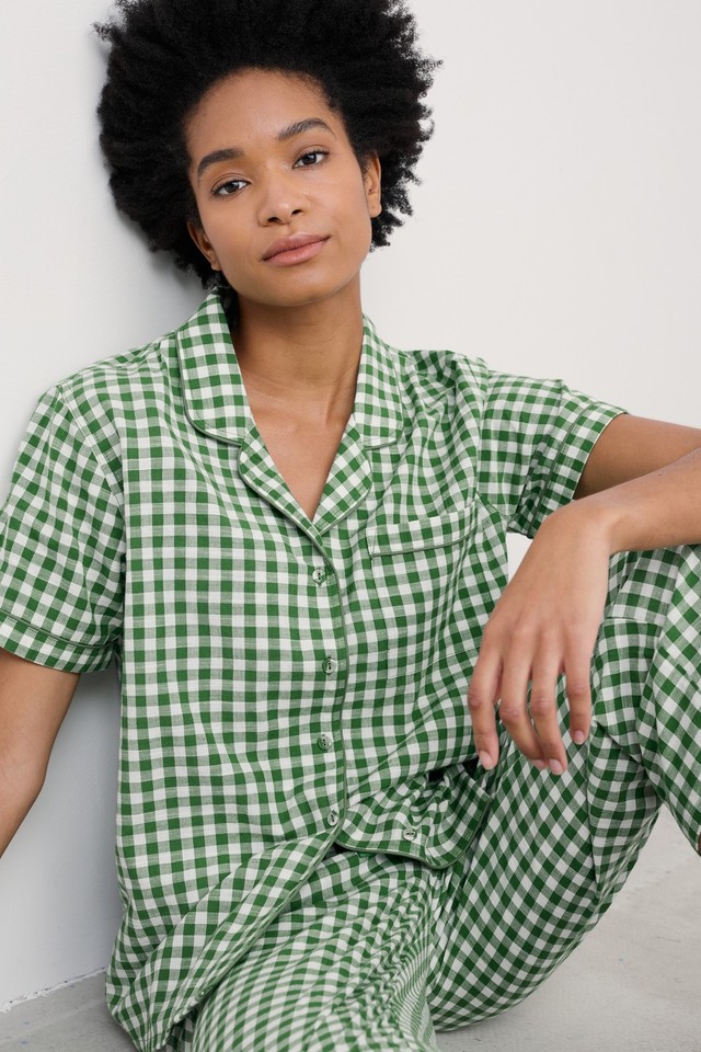 Seasalt Women's Pyjamas - green Nesting Bird Short Sleeve Pyjamas ...