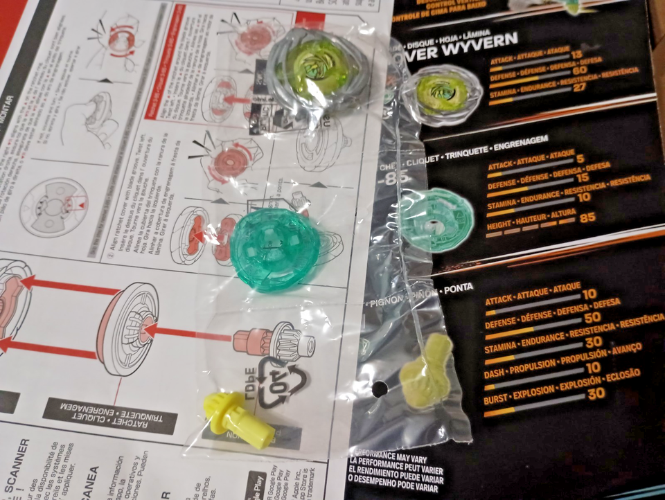Hasbro BEYBLADE X Hover Wyvern 3-85N Defense Top + 1 Launcher Sealed | eBay