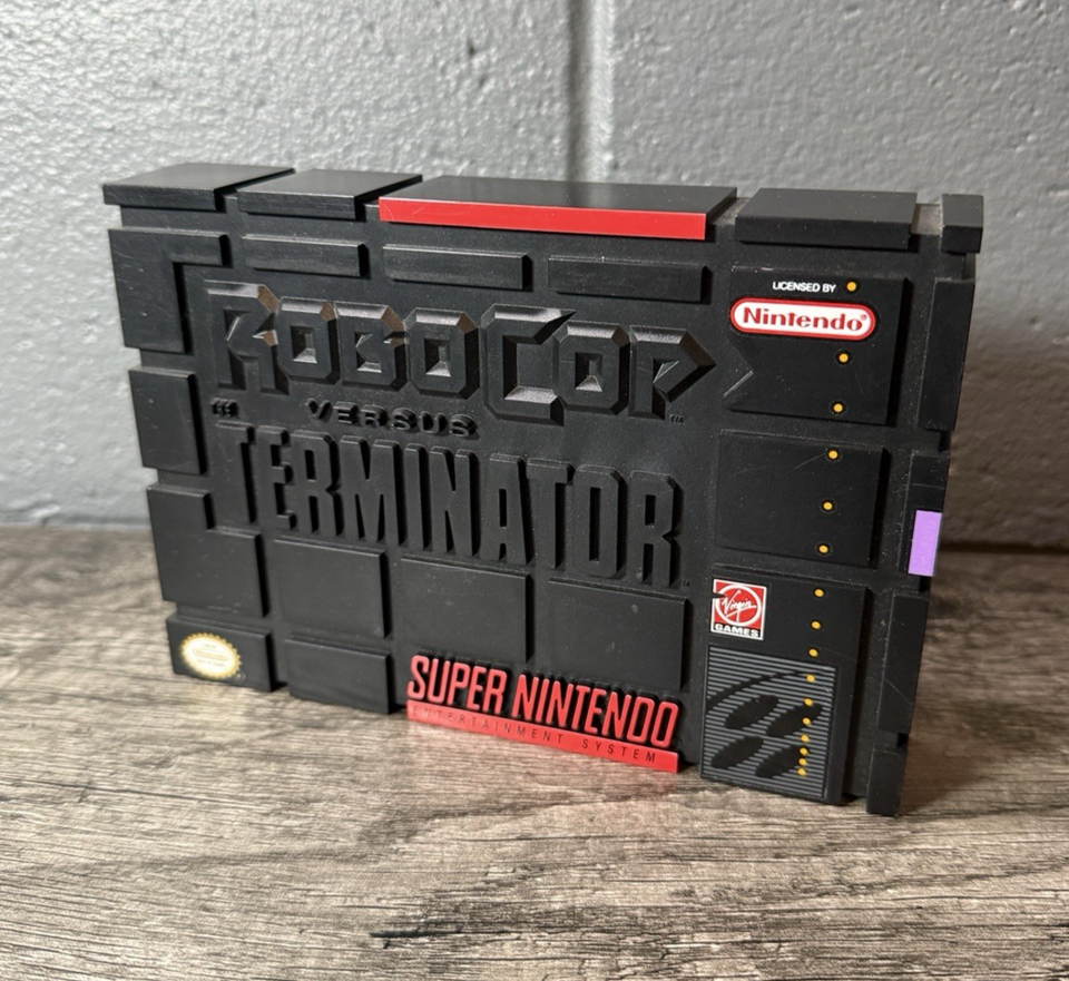 RoboCop vs. The Terminator Super Nintendo SNES CIB Rare Plastic Box ...