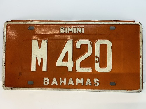 Bimini Bahamas Official - License Plate - M 420 Weed /Marijuana | eBay