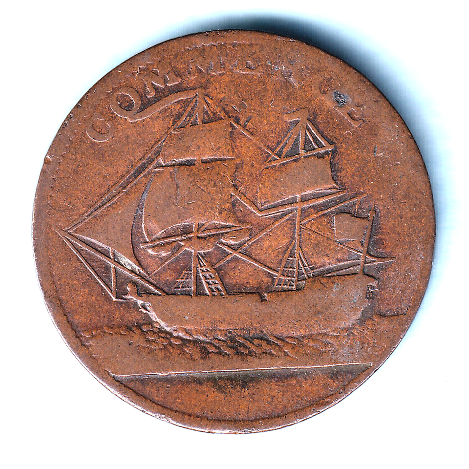 U.S.A. - Colonial. 1781 Halfpenny - North American Token. gFine | eBay