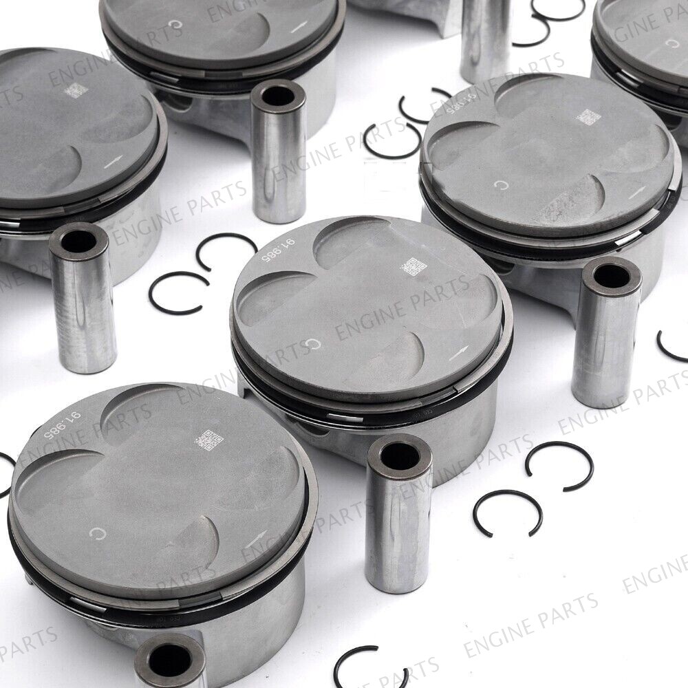 N62 4.4L Engine Pistons & Rings Kit STD Φ21mm For BMW 545i 645Ci X5 E53 ...