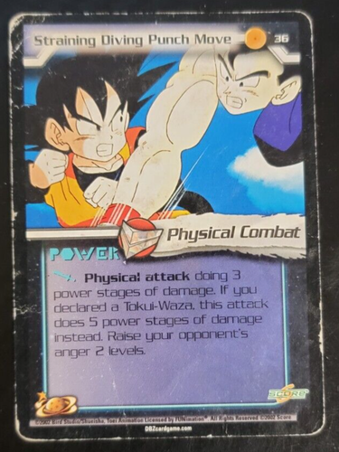 Dragonball Z - TCG - Straining Diving Punch Move #36 | eBay