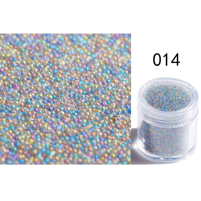 25g/ jar Micro Beads Caviar AB Pixie Crystals 3D Nail Art Gems Tiny ...