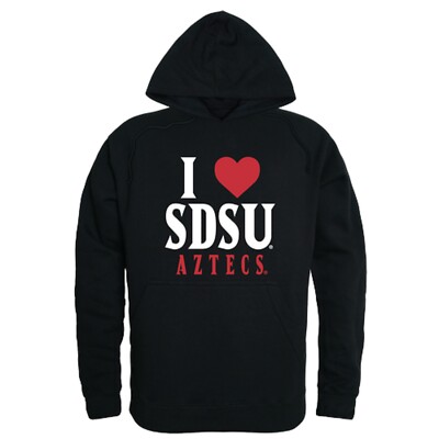 San Diego State University Aztecs SDSU NCAA College I Love Hoodie ...