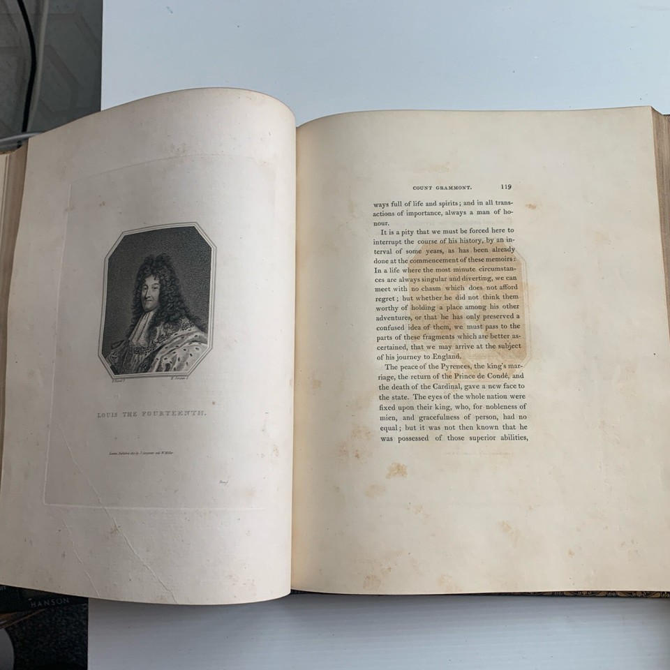 1811 2 Vols Memoirs of Count Grammont Illustrated Anthony Hamilton New ...