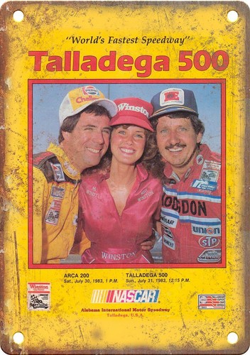 Talladega 500 Speedway Race Program Reproduction Metal Sign A1090 | eBay