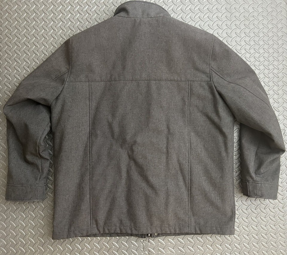 Men's Dockers Size XXL Gray Winter Jacket Full Zip Water Resistant | eBay