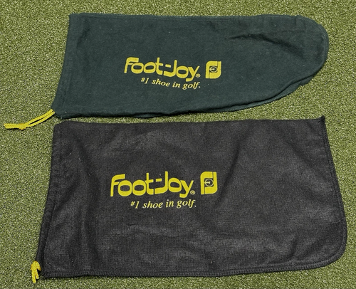 Vintage FootJoy Flannel Drawstring Golf Shoe Storage Bag Dust Cover Set ...