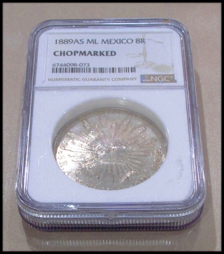 NGC OLD .903 FINE SILVER 1889 MEXICO CIRCULATED COIN WITH CHOP MARK | eBay
