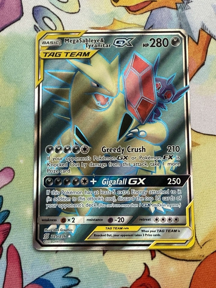 Mega Sableye & Tyranitar GX 225/236 - Unified Minds - Pokemon Card ...