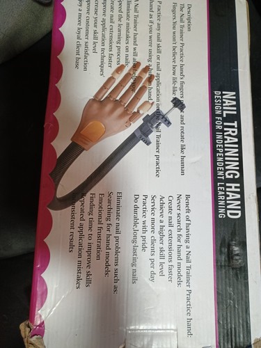 Nail Training Hand for Acrylic Nails,Complete Moveable Practice Hand ...