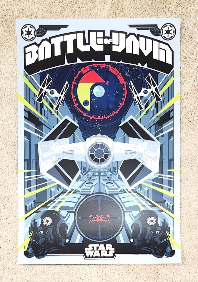 Star Wars A New Hope Imperial Battle of Yavin Poster Art Print Mark ...