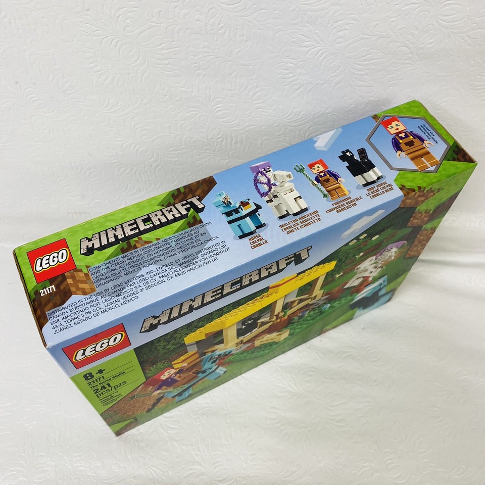LEGO Minecraft 21171 The Horse Stable Building Kit w 241 Pieces Ages 8 ...