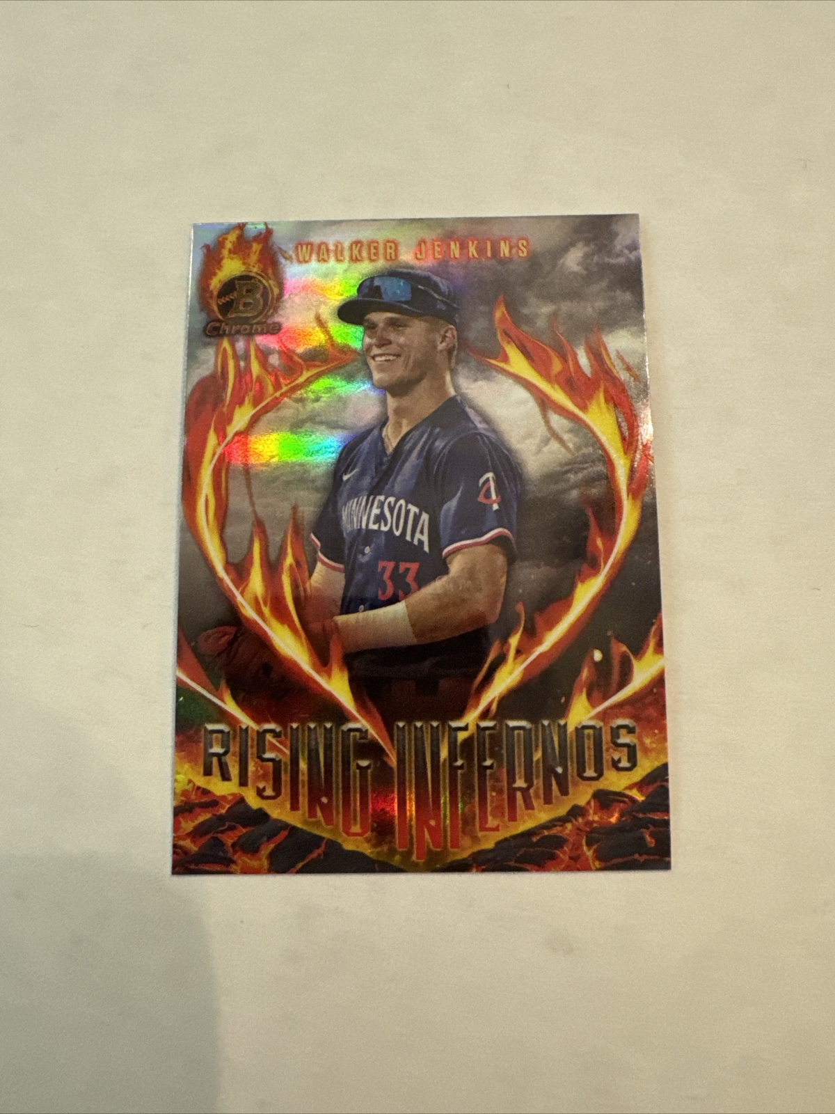 2024 Bowman Baseball Chrome Walker Jenkins #RI-14 Rising Inferno Insert ...