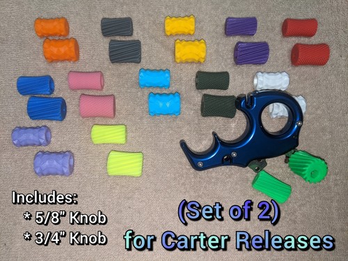 * (Set of 2) Thumb Button Knobs * Fits Carter Nock 2 It UVB Releases 3 ...