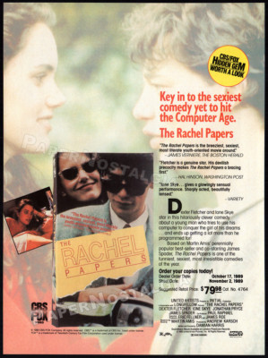 THE RACHEL PAPERS__Original 1989 Trade print AD / promo__IONE SKYE ...