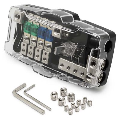 Mini ANL Fuse Holder Distributor 30A 60A 80A Distribution Block Input ...