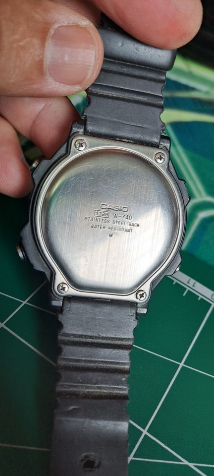 Vintage(1991) Casio W-740 Module-1189 Watch Electro Luminescence ...