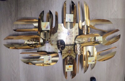 VTG Mid Century William Vose Jere Metal Art Sculpture Wall Hanging MCM ...