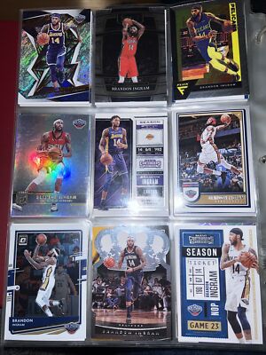 9 Card lot Brandon Ingram New Orleans Pelicans Duke Blue Devils Lakers ...
